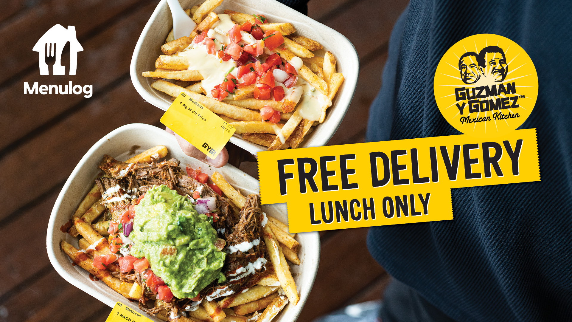Free Lunch Delivery on Menulog!
