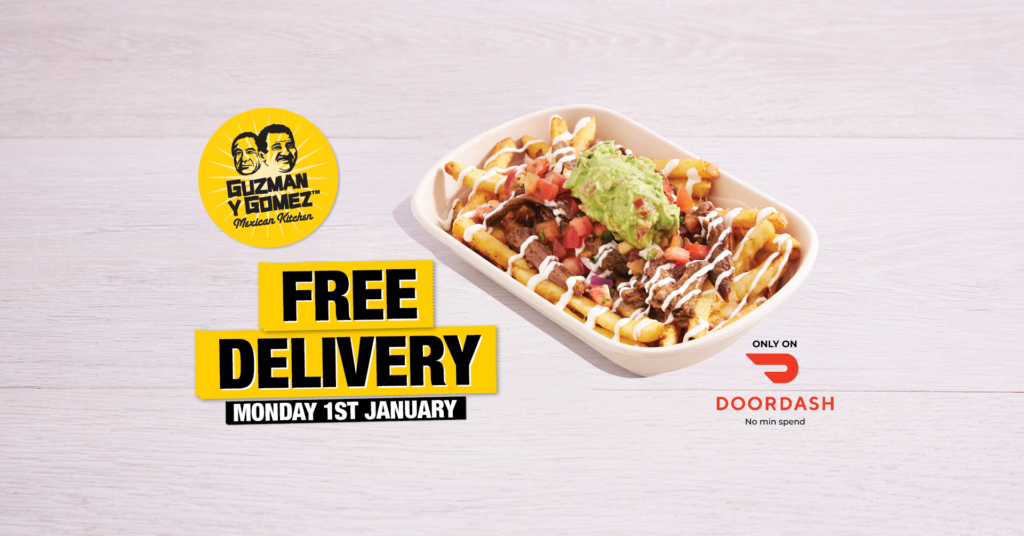 FREE GYG Delivery on DoorDash | Guzman y Gomez
