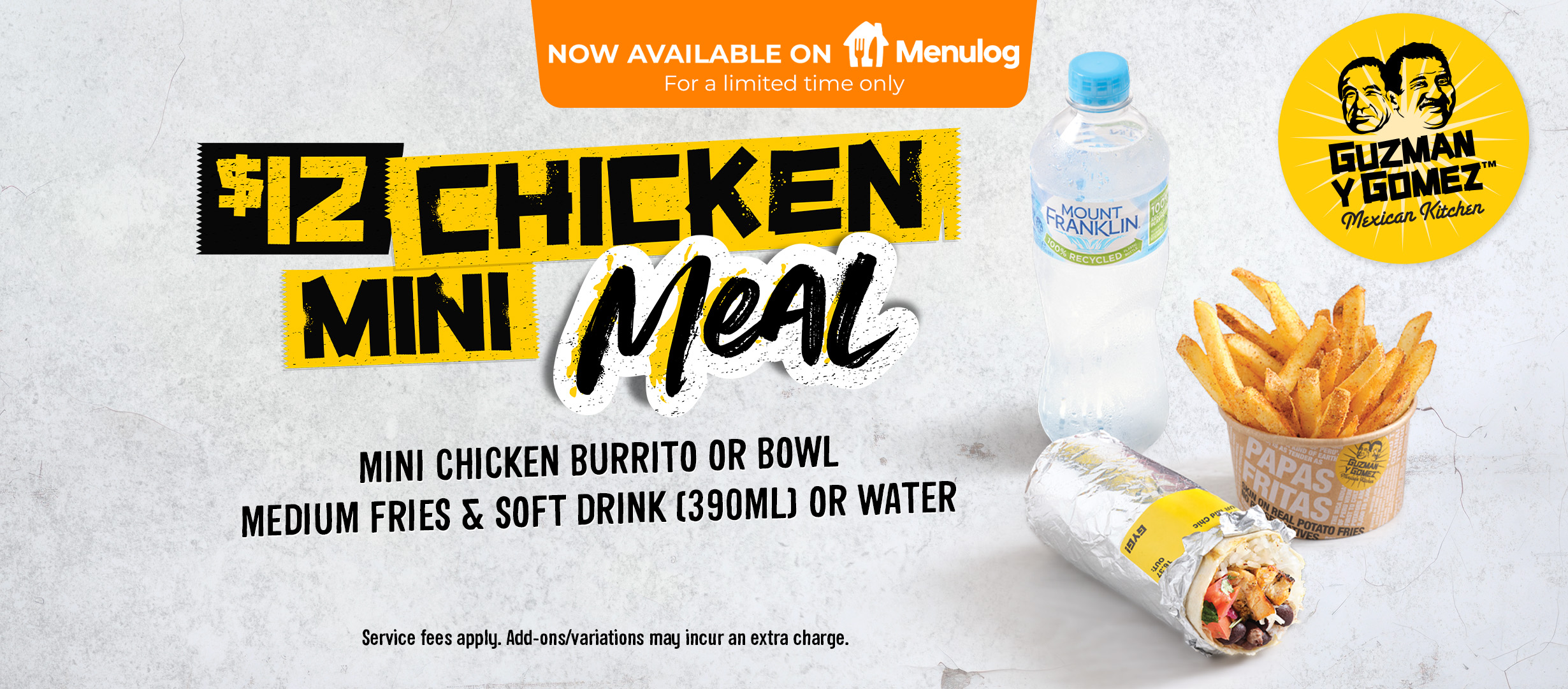 $12 Chicken Mini Meal on Menulog | Guzman y Gomez