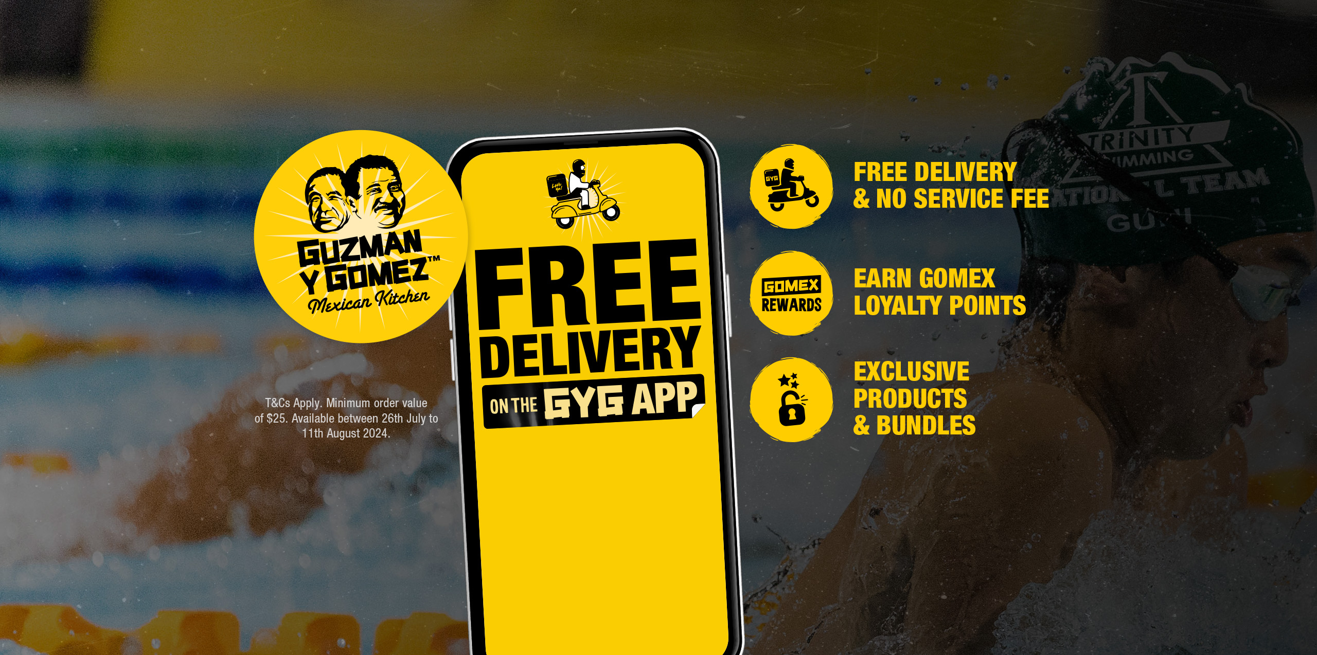 FREE Delivery on the GYG App | Guzman y Gomez
