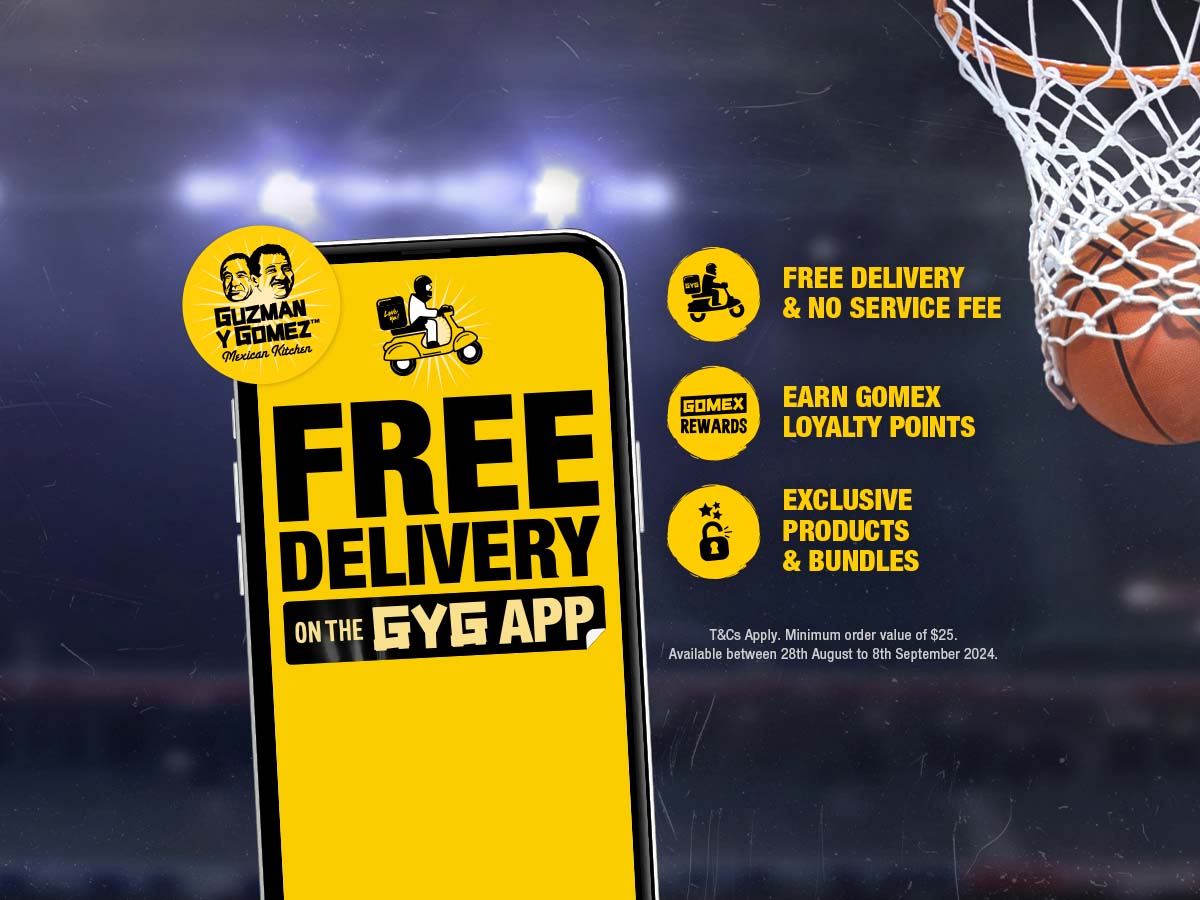 Score FREE Delivery on the GYG App | Guzman y Gomez