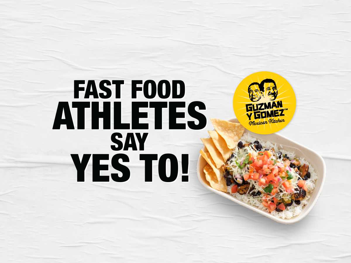 GYG is Fast Food Athletes Say Yes To in Brisbane this weekend!