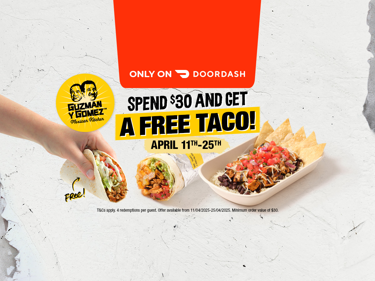 SCORE A FREE GYG TACO ON DOORDASH - GYG Mexican Kitchen