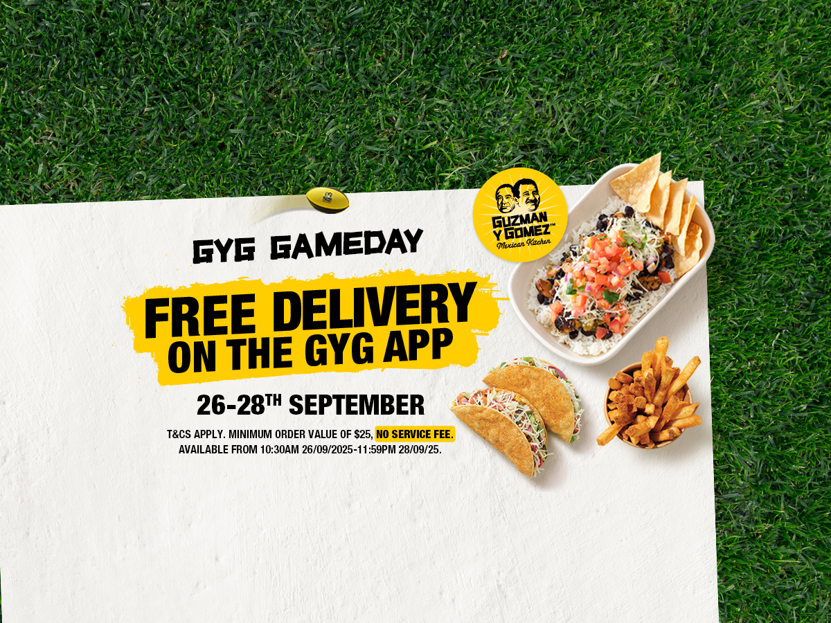 Game Day Free Delivery - GYG Mexican Kitchen
